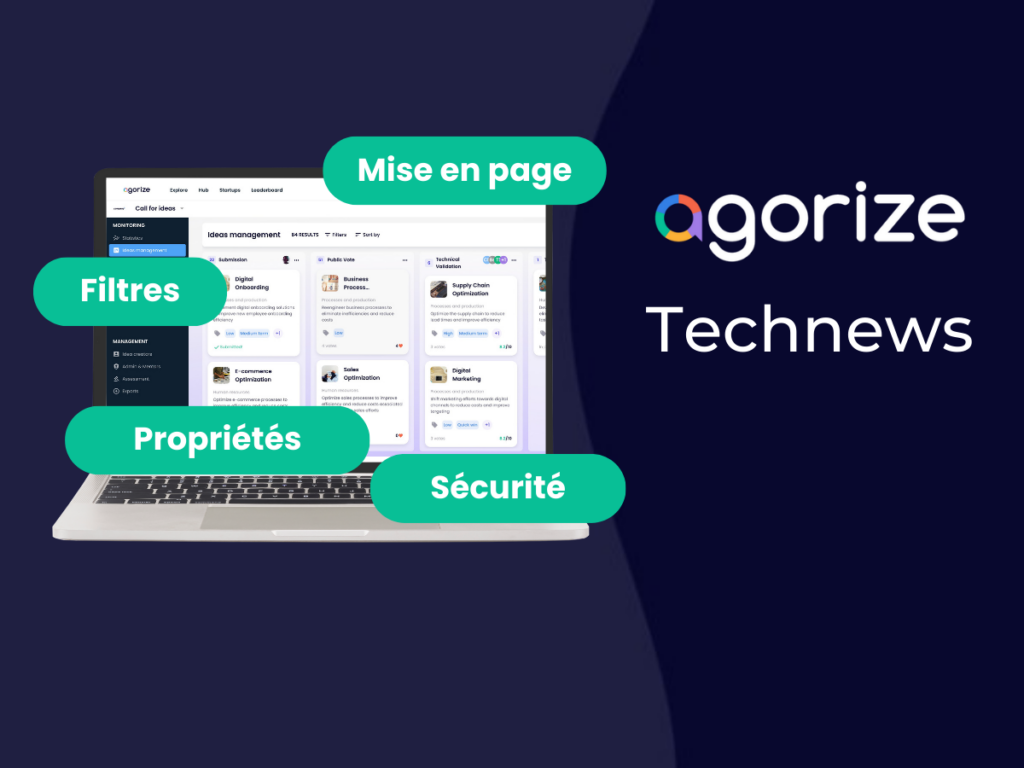 Nouveautés produits - Agorize